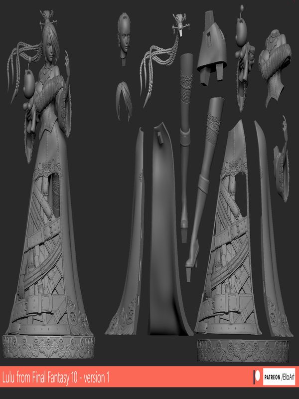 LULU - FINAL FANTASY - VERSION 1. QueenFreak3D.