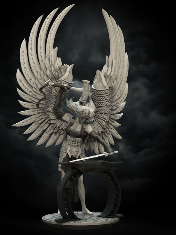 SINDRA ANGEL OF FORGE. QueenFreak3D. Impresión 3D.