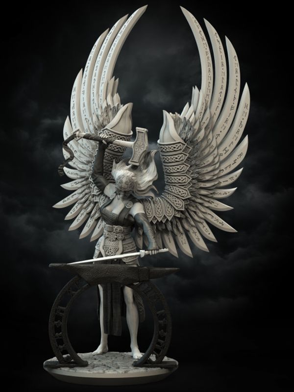 SINDRA ANGEL OF FORGE. QueenFreak3D. Impresión 3D.